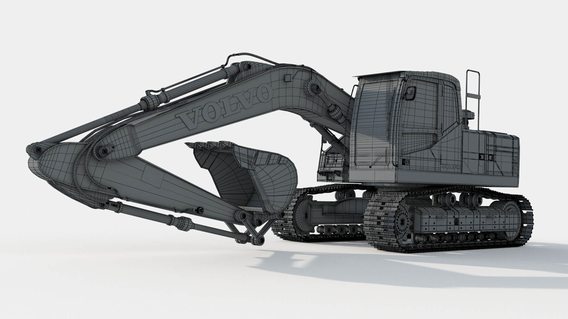 Volvo Ec220El Excavator - 3D Model by ferhatkose19