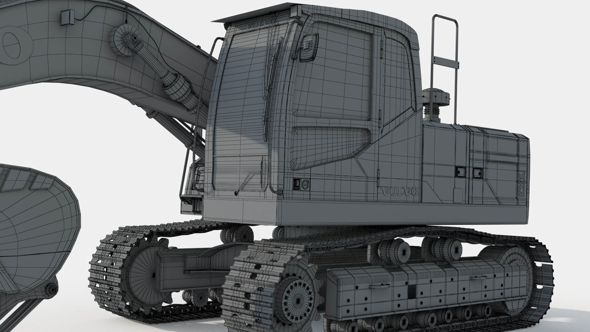 Volvo Ec220El Excavator - 3D Model by ferhatkose19