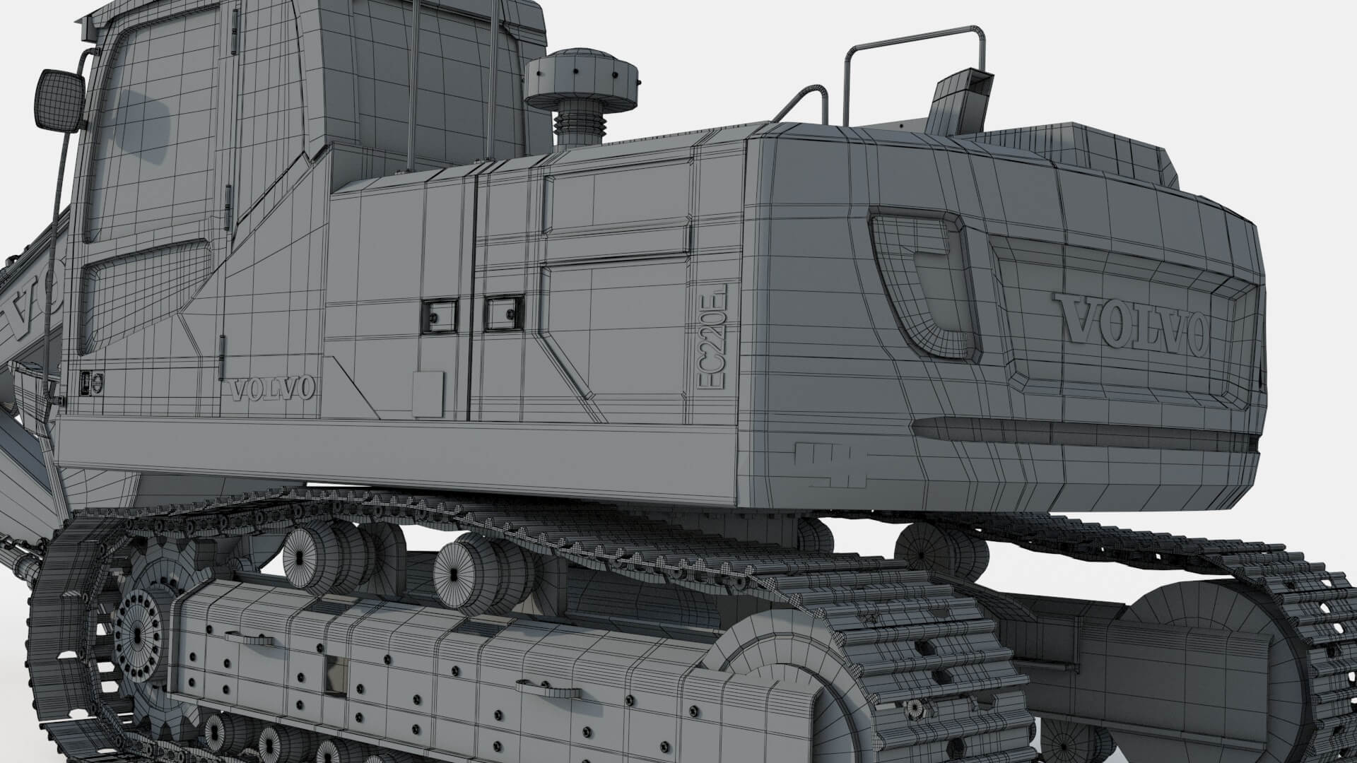 Volvo Ec220El Excavator - 3D Model by ferhatkose19