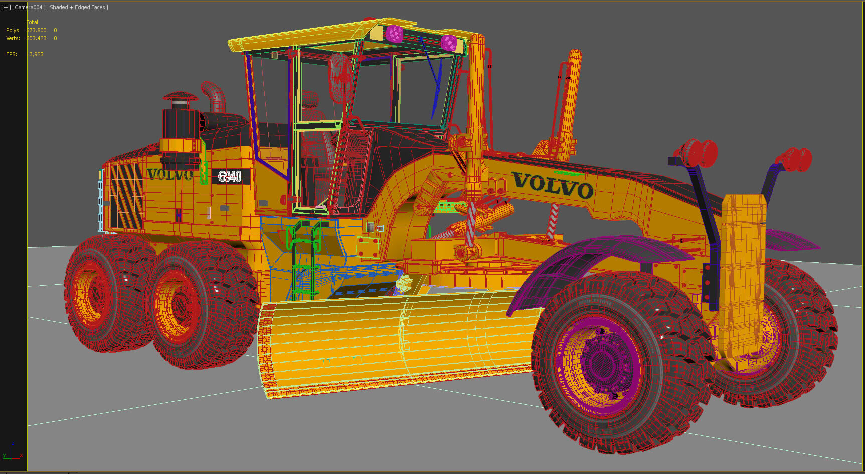 Volvo G940 Grader - 3D Model by ferhatkose19