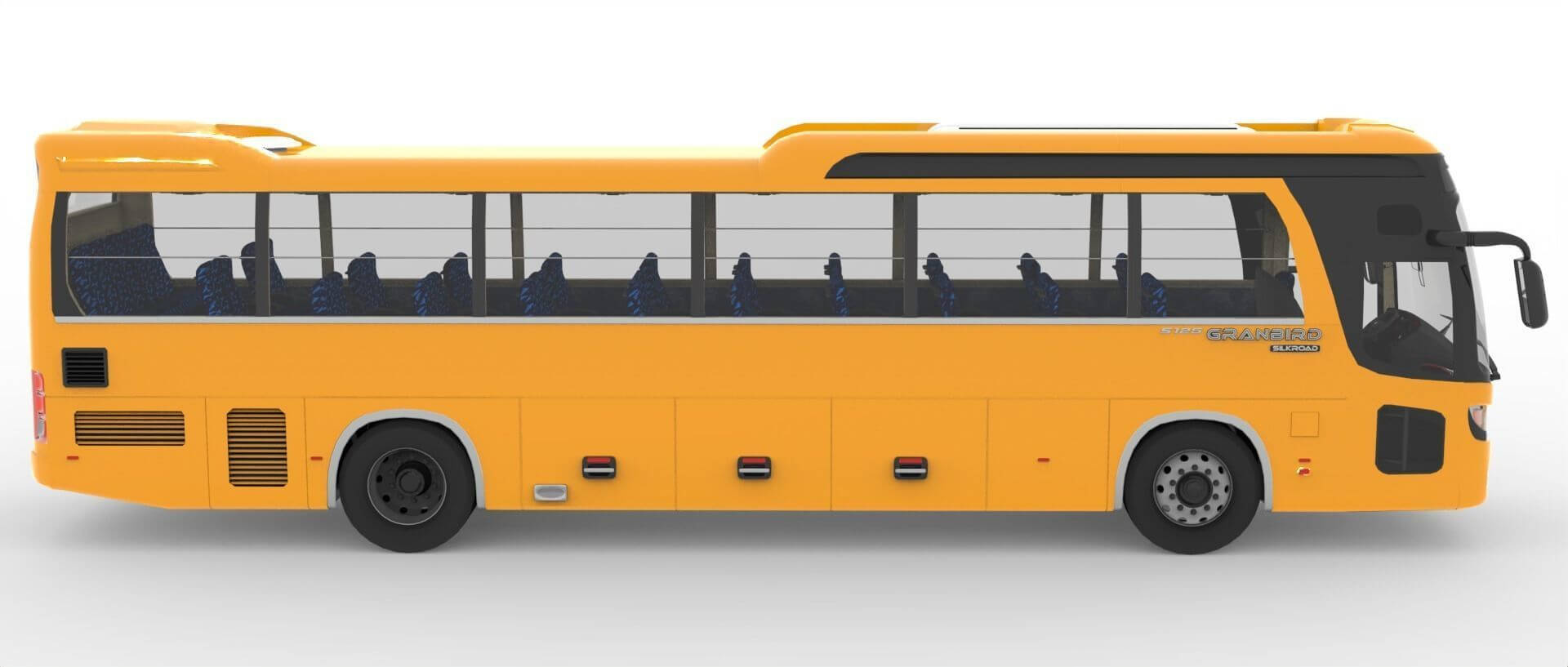 Kia Granbird Silkroad Bus - 3D Model by Fernd