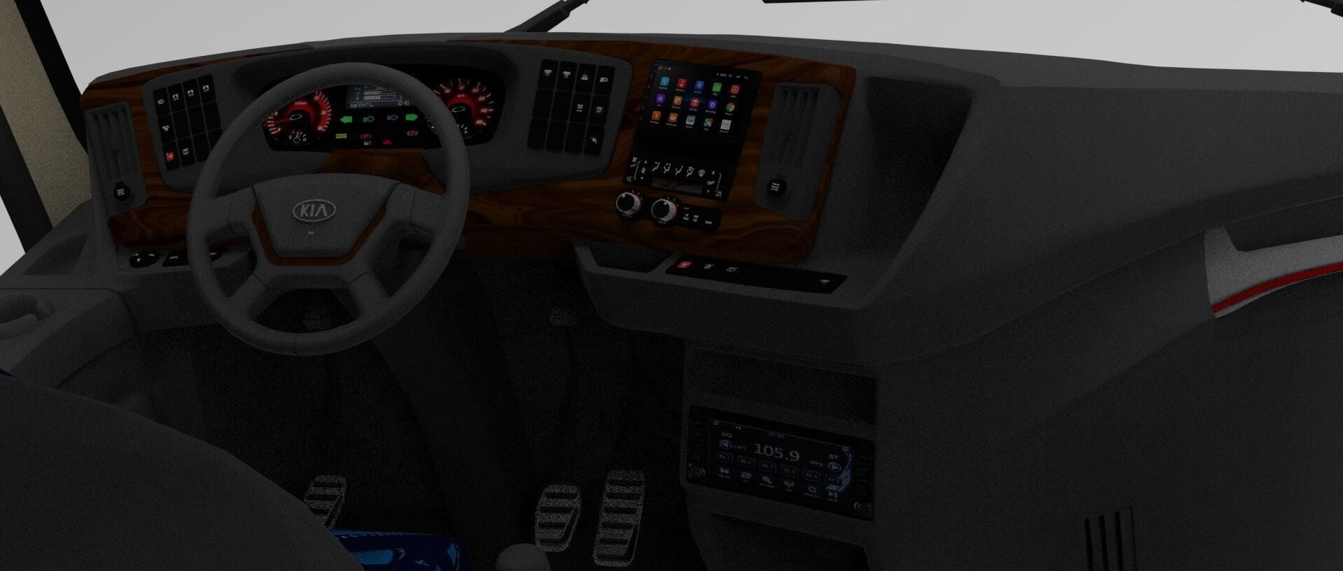 Kia Granbird Silkroad Bus - 3D Model by Fernd