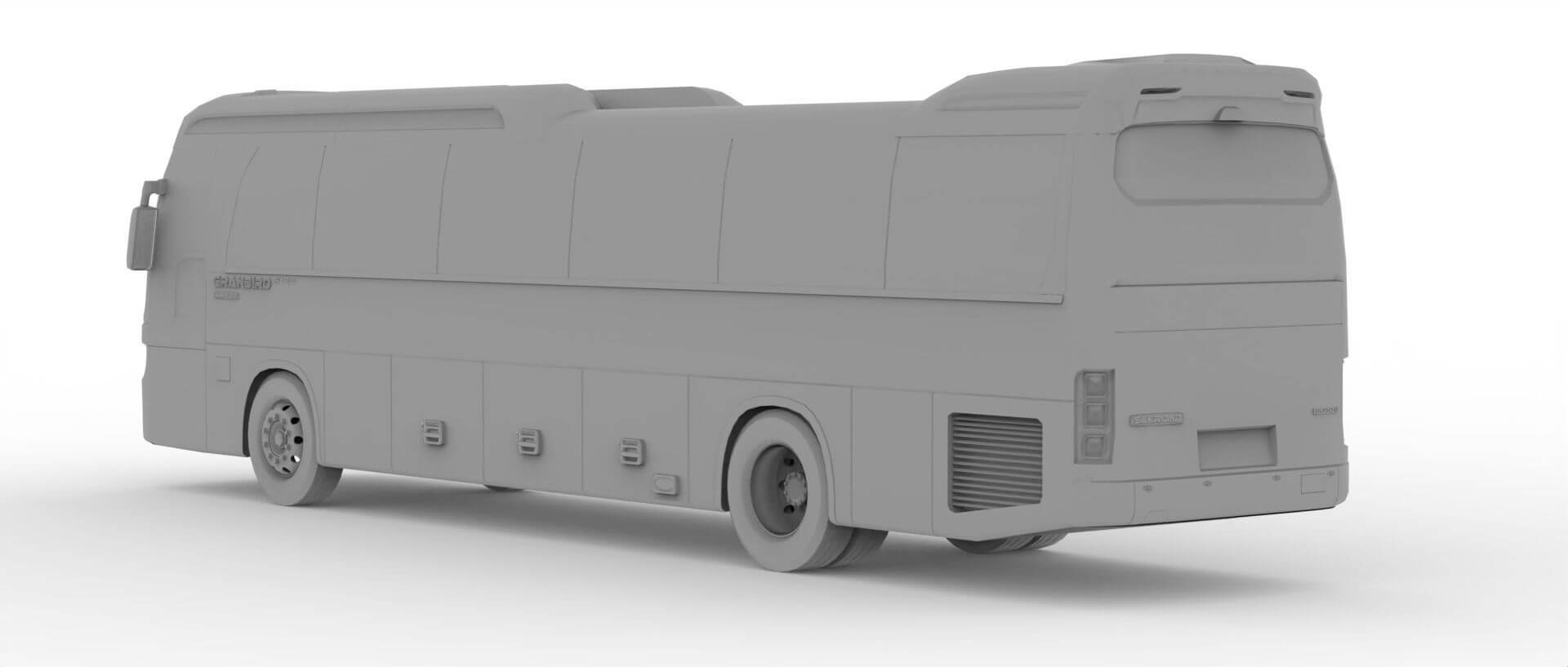 Kia Granbird Silkroad Bus - 3D Model by Fernd