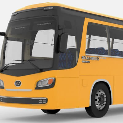 Kia Granbird Silkroad Bus - 3D Model by Fernd
