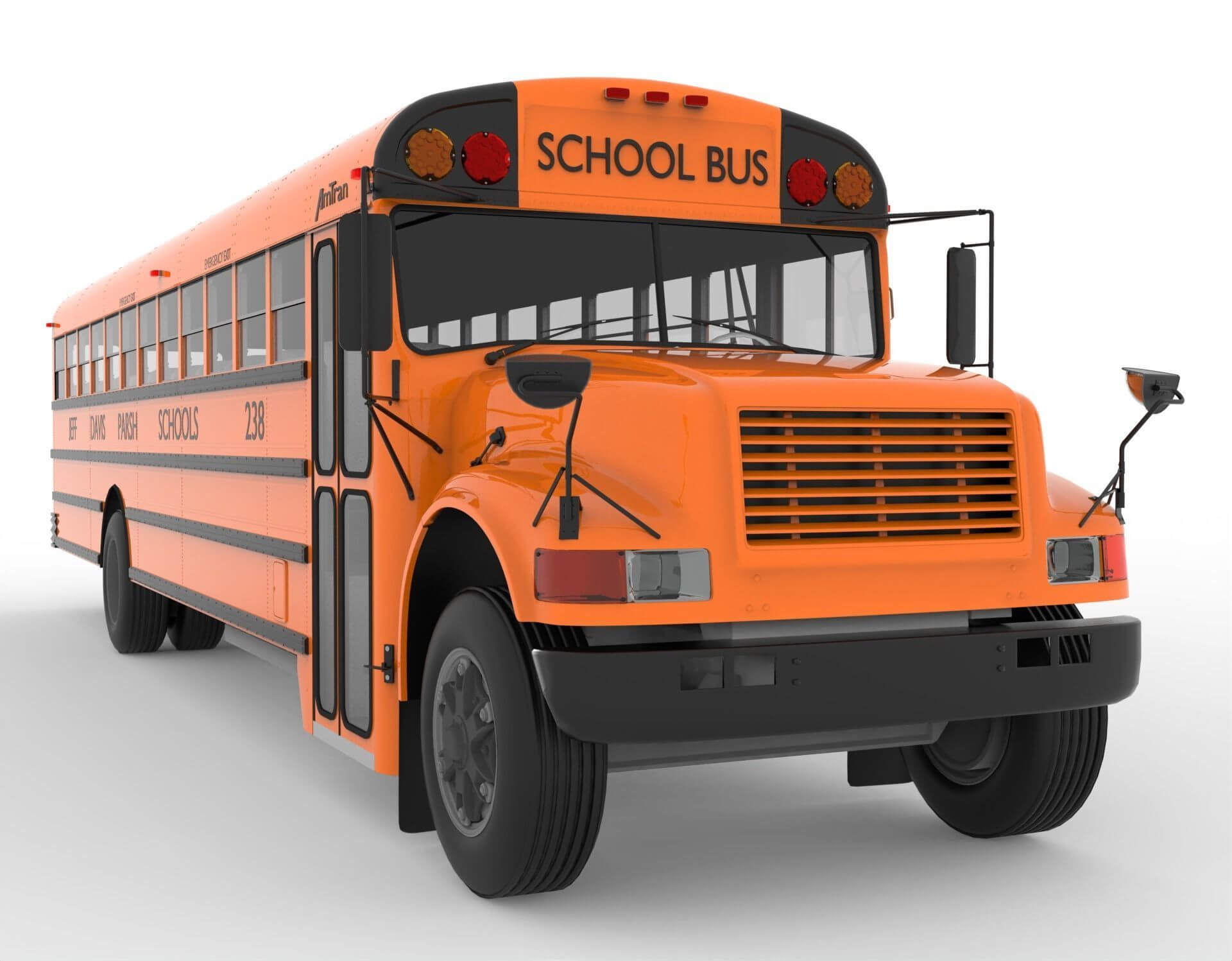 3d School Bus Bus