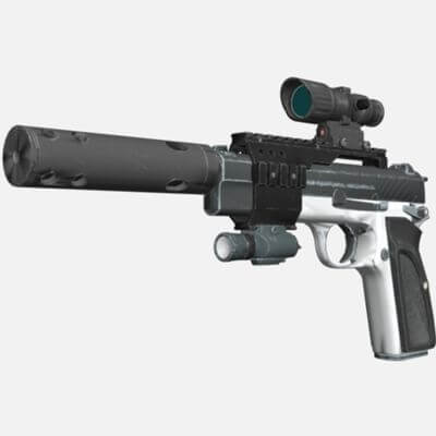 Pistol FN Browning GP-35 3D Model by FHerrera14