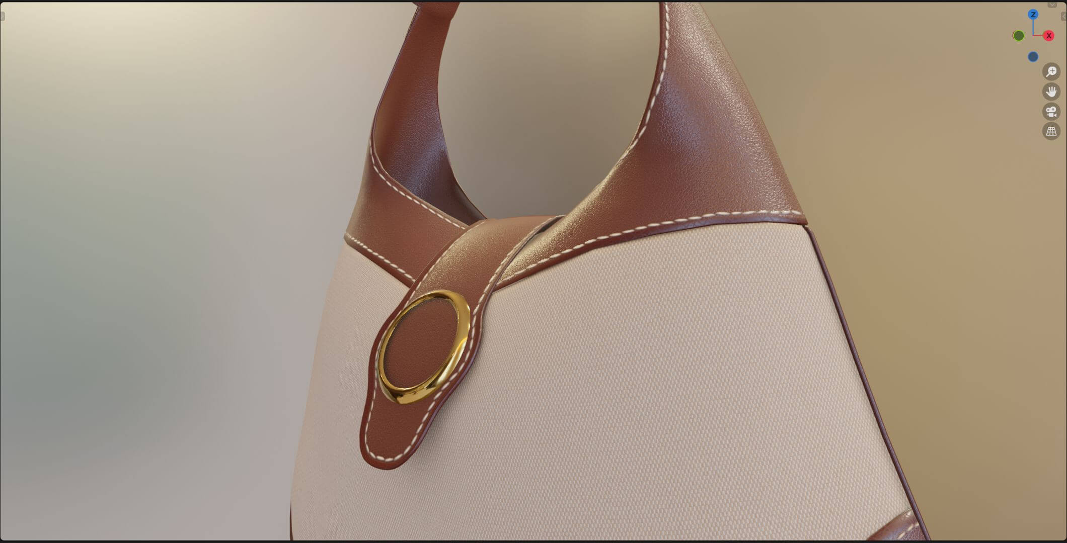 Woman Fashion Hand Bag - 3D Model by fhpstudio