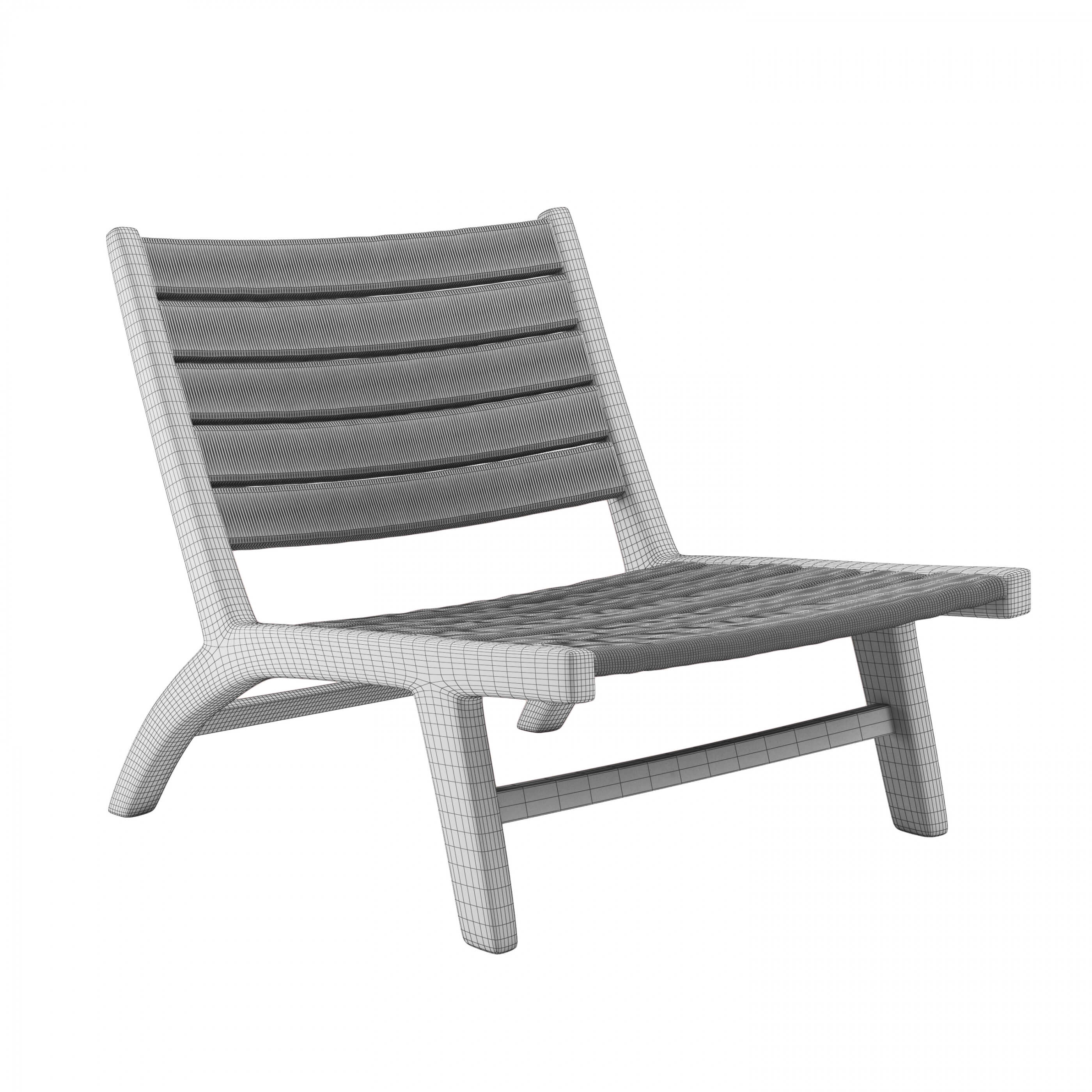 Abaca Lounge Chair - 3D Model by Figment Studio