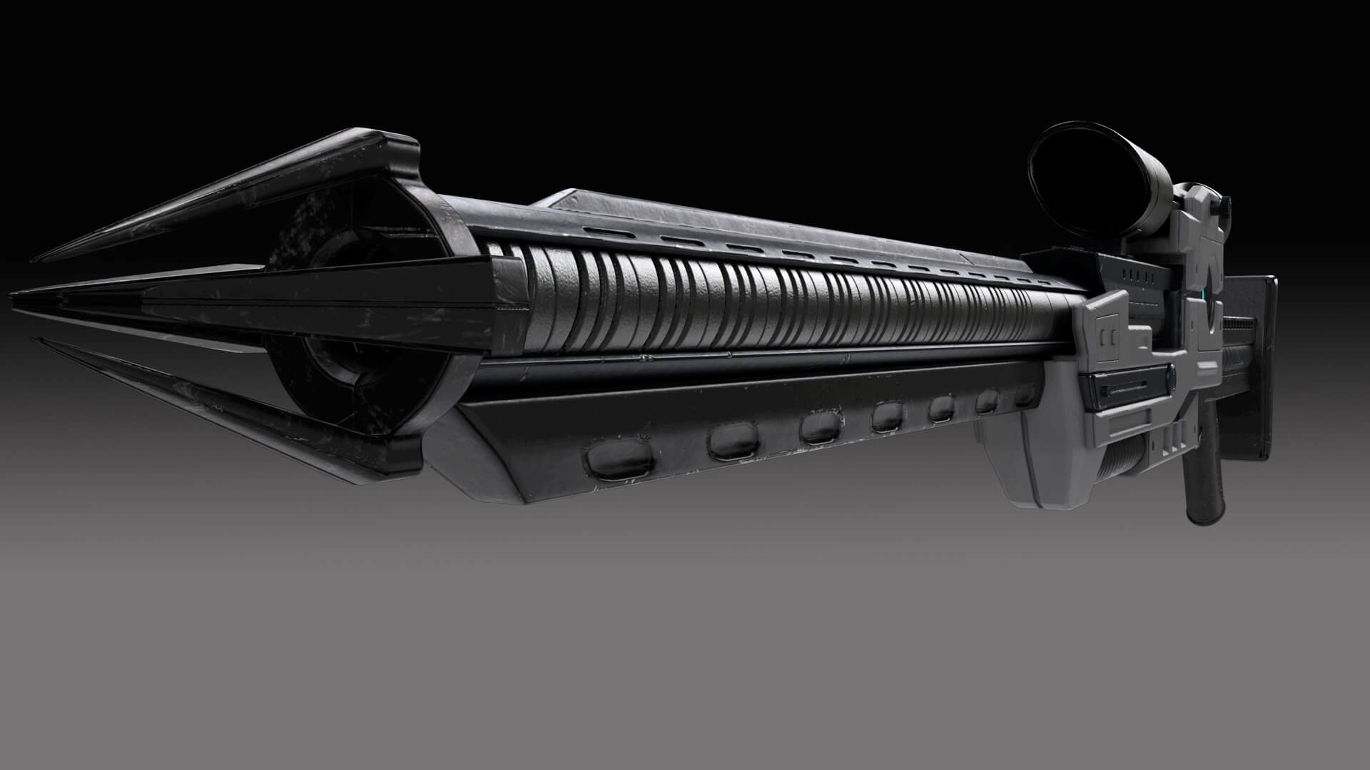Concept Energy or Laser Rifle V02 - 3D Model by Figster
