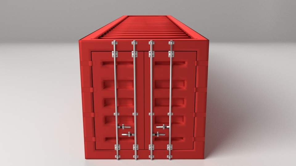 40ft Cargo Container - 3D Model by fikreezakwan