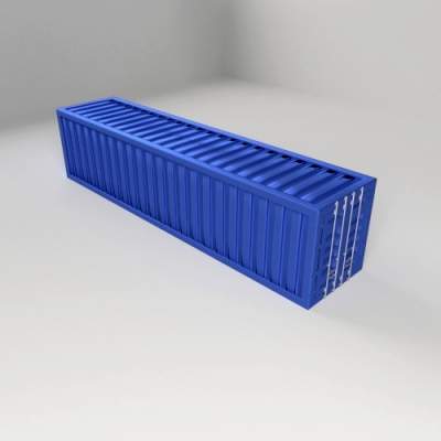 40ft High Cube Cargo Container - 3D Model by fikreezakwan