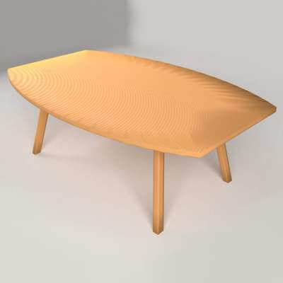 Hexagon Table - 3D Model by fikreezakwan