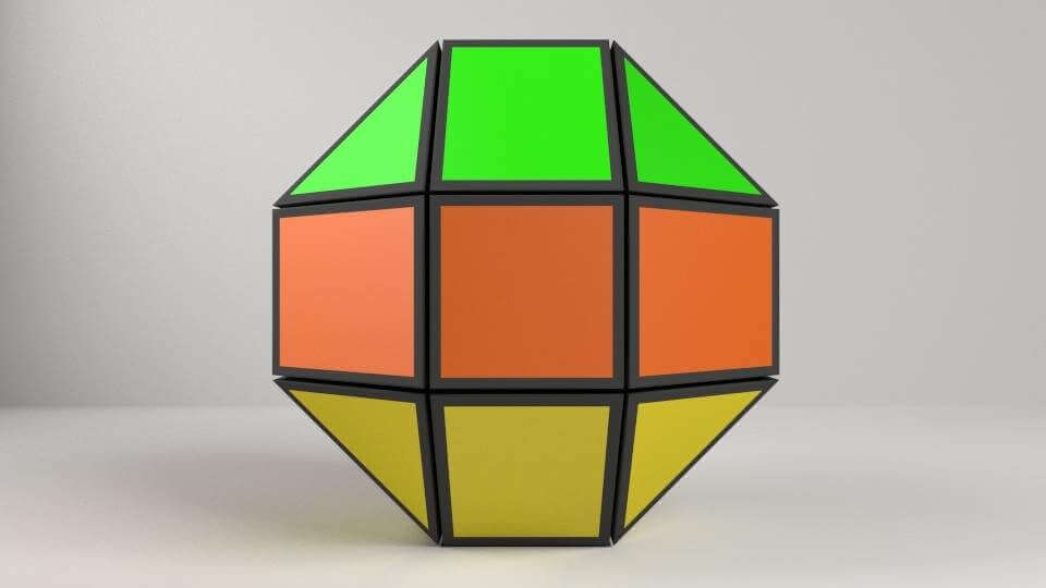 Combination Puzzle - Diamond Cube 3D Model by fikreezakwan