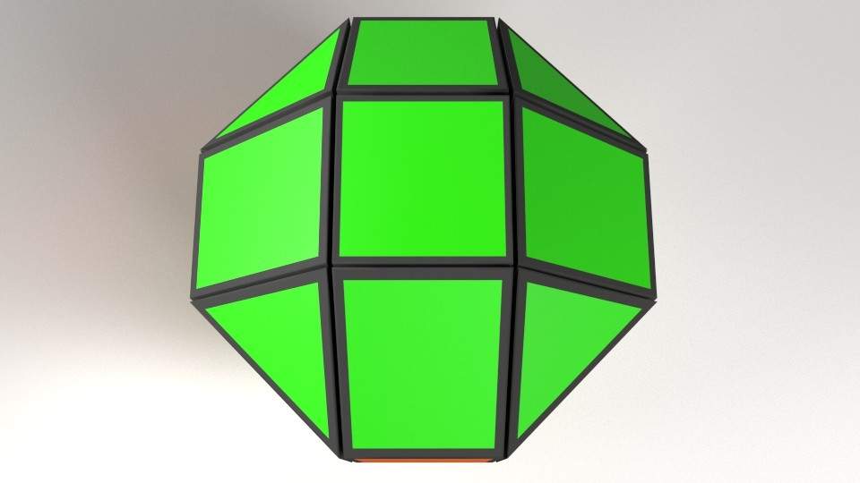 Combination Puzzle - Diamond Cube 3D Model by fikreezakwan