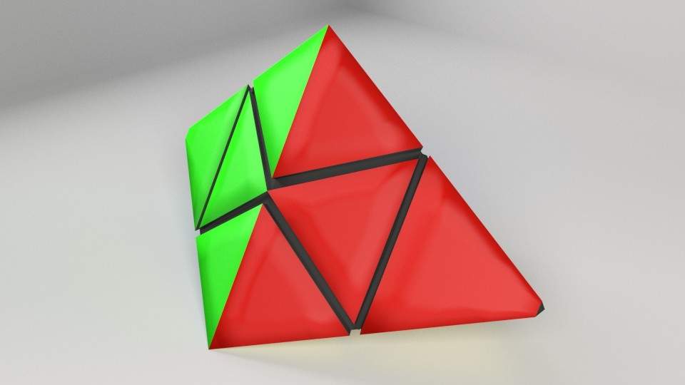 Combination Puzzle - Skewb Diamond 3D Model by fikreezakwan