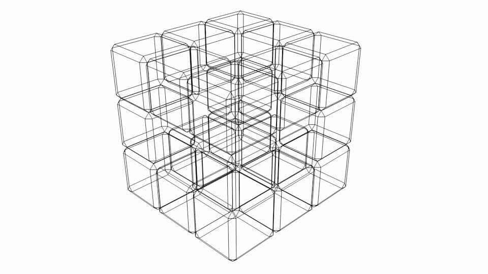 Combination Puzzle - Void Cube 3D Model by fikreezakwan