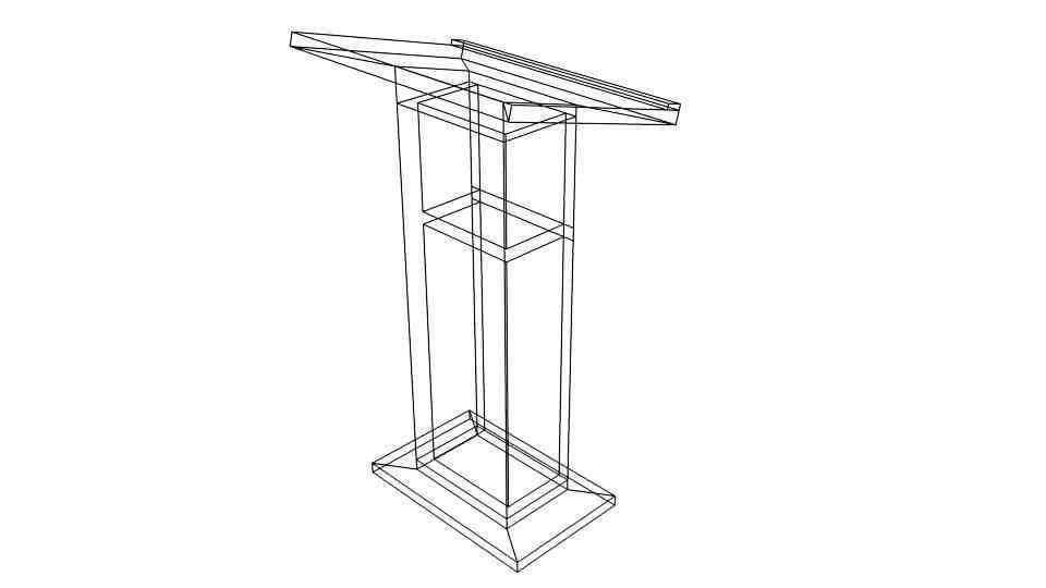 Lectern 1 - 3D Model by fikreezakwan