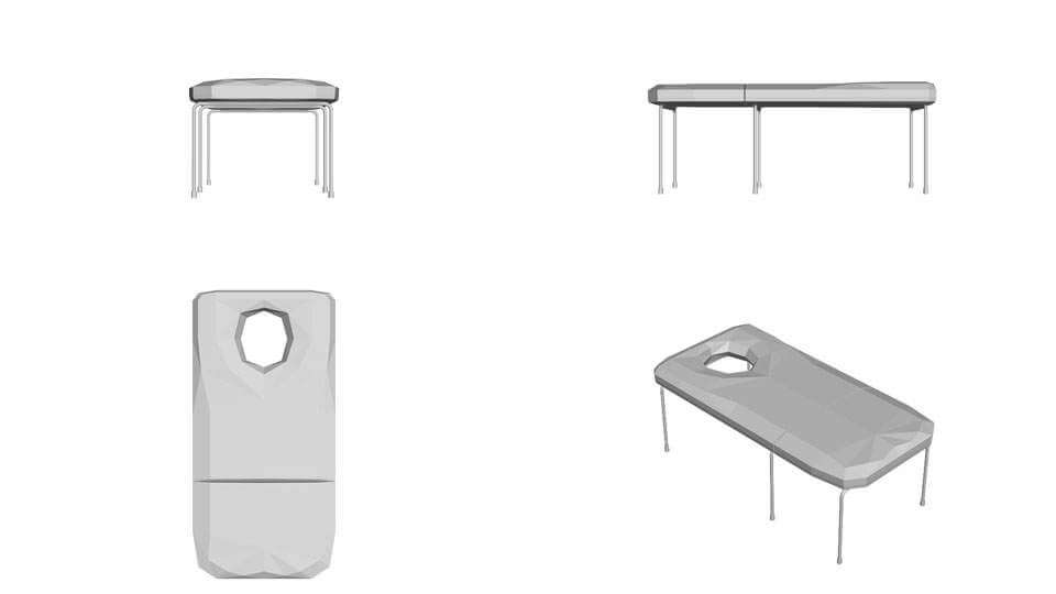 Massage Table 1 - 3D Model by fikreezakwan