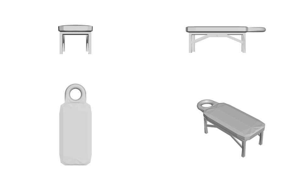 Massage Table 3 - 3D Model by fikreezakwan