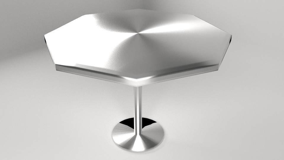 Octagon Table - 3D Model by fikreezakwan