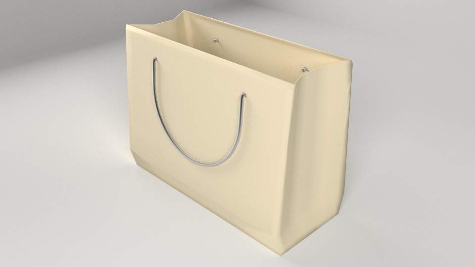 Paper Bag 1 - 3D Model by fikreezakwan