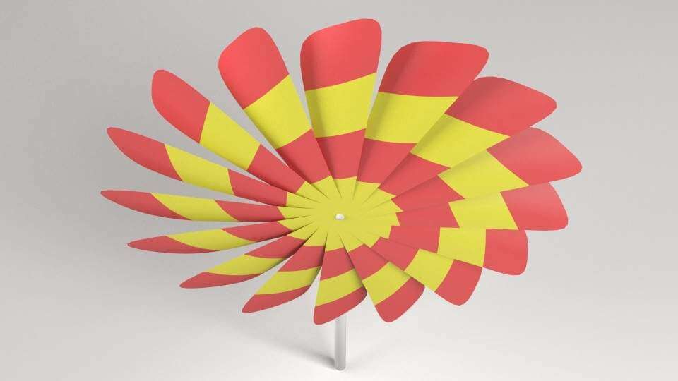 Pinwheel 2 - 3D Model by fikreezakwan