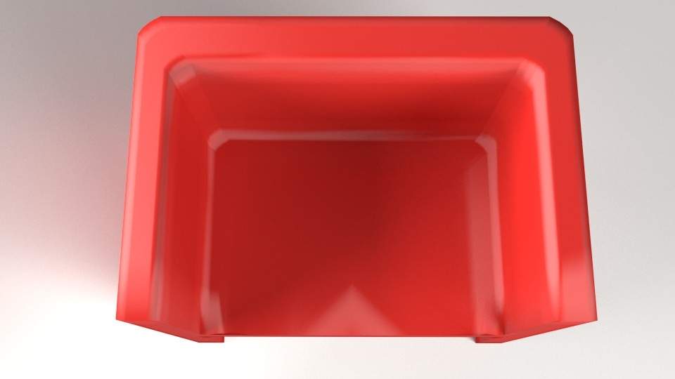 Plastic Cube Chair - 3D Model by fikreezakwan