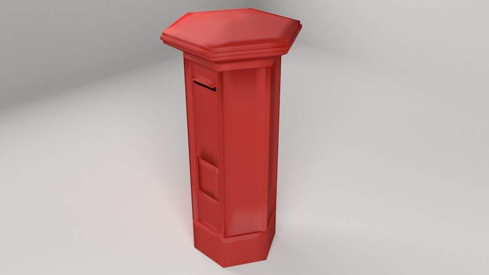 Hexagon Post Box - 3D Model by fikreezakwan