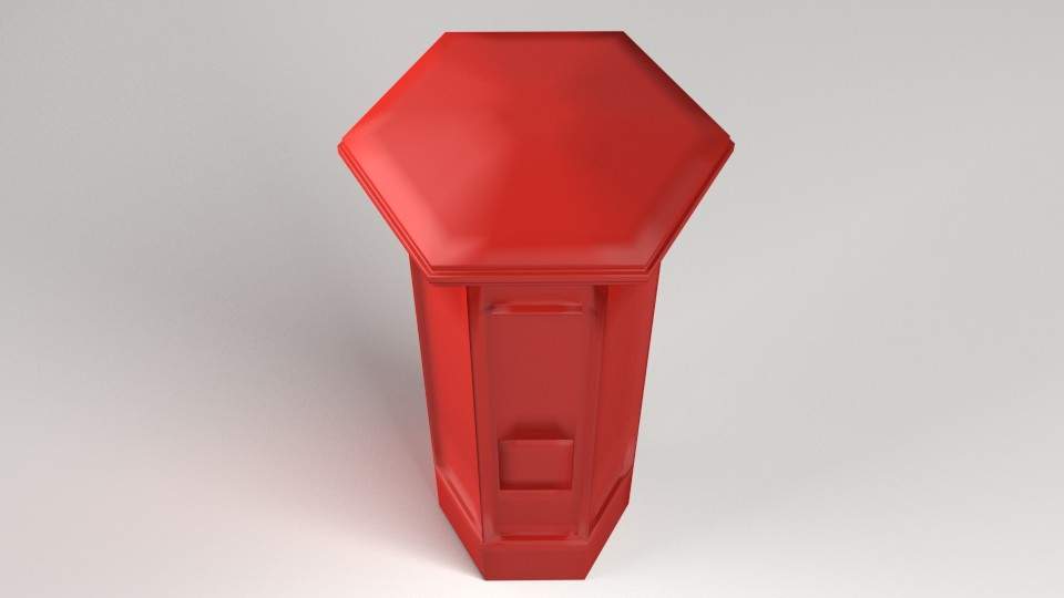 Hexagon Post Box - 3D Model by fikreezakwan