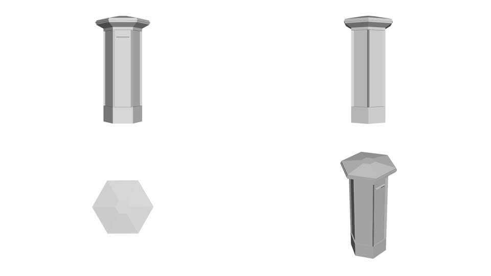 Hexagon Post Box - 3D Model by fikreezakwan