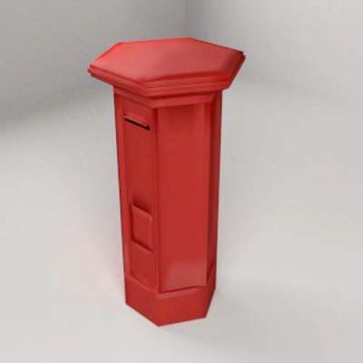 Hexagon Post Box - 3D Model by fikreezakwan