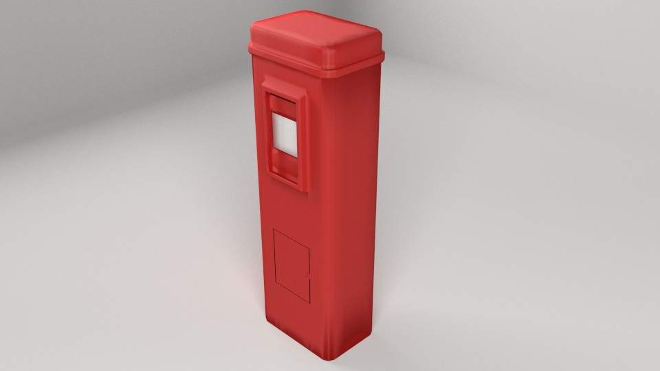 Rectangle Post Box - 3D Model by fikreezakwan