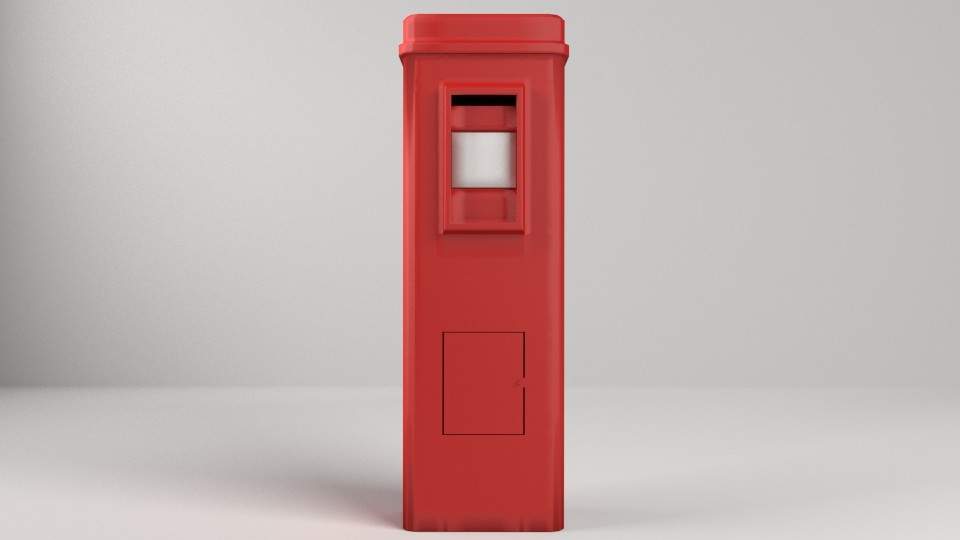 Rectangle Post Box - 3D Model by fikreezakwan