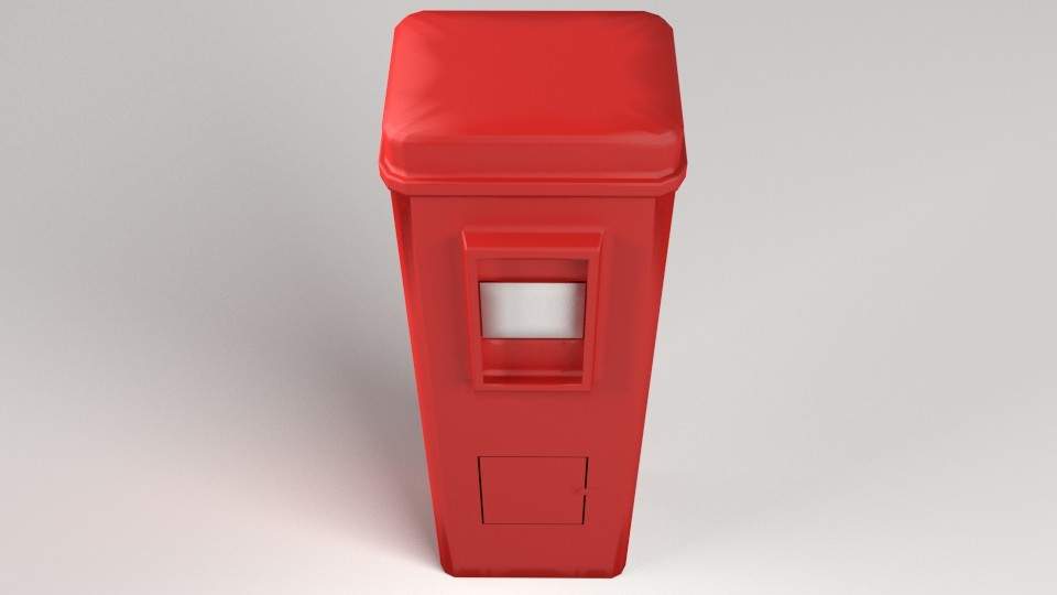Rectangle Post Box - 3D Model by fikreezakwan