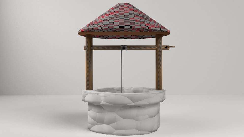 Rounded Roof Well - 3D Model by fikreezakwan