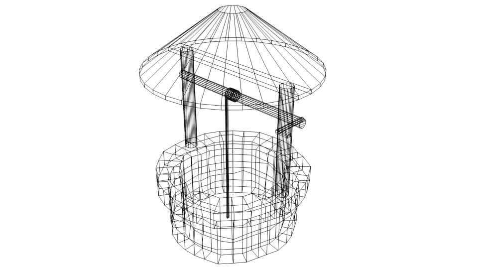 Rounded Roof Well - 3D Model by fikreezakwan