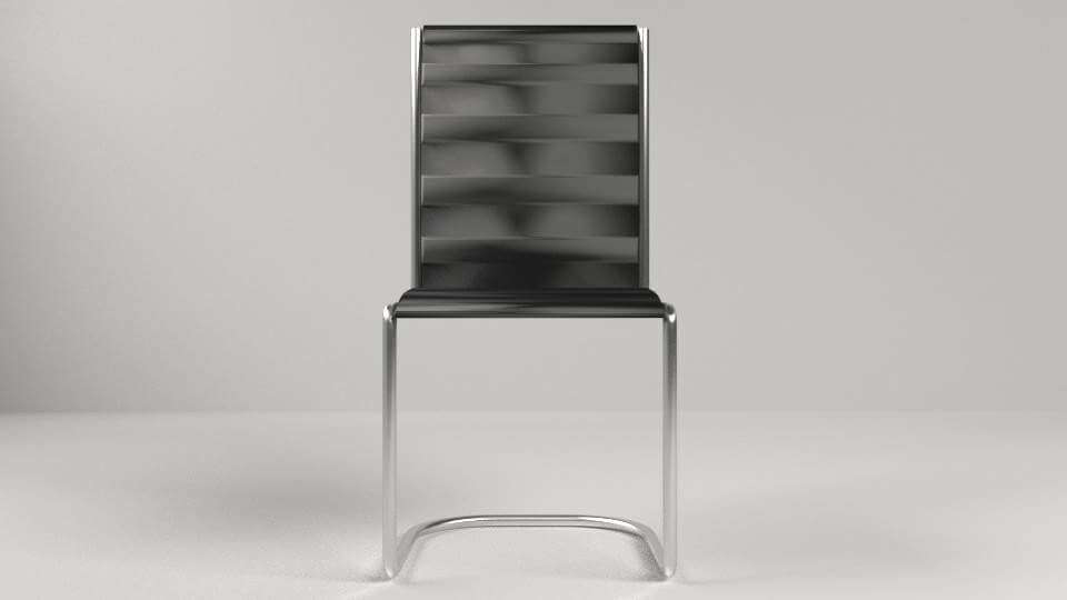 S-Shape Chair 2 3D Model by fikreezakwan