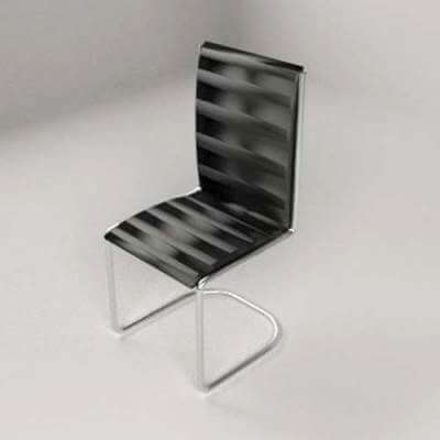 S-Shape Chair 2 3D Model by fikreezakwan