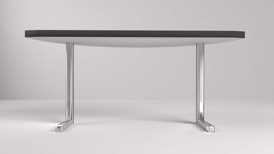 Semi-Circle Table 3D Model by fikreezakwan