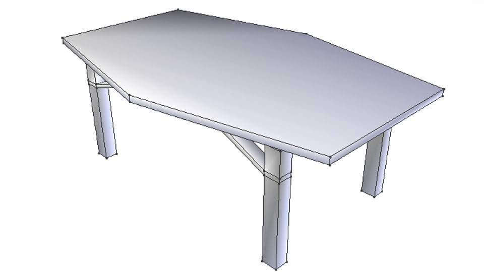 Specific Shape Table - 3D Model by fikreezakwan