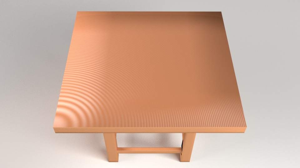 Square Table - 3D Model by fikreezakwan