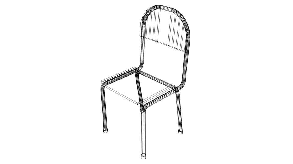 Stacking Chair 1 - 3D Model by fikreezakwan