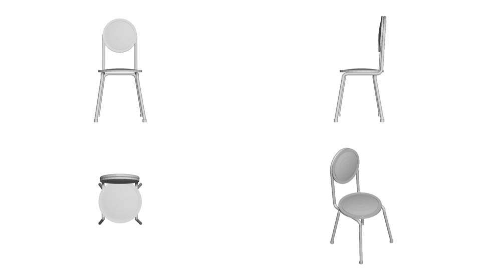Stacking Chair 2 - 3D Model by fikreezakwan