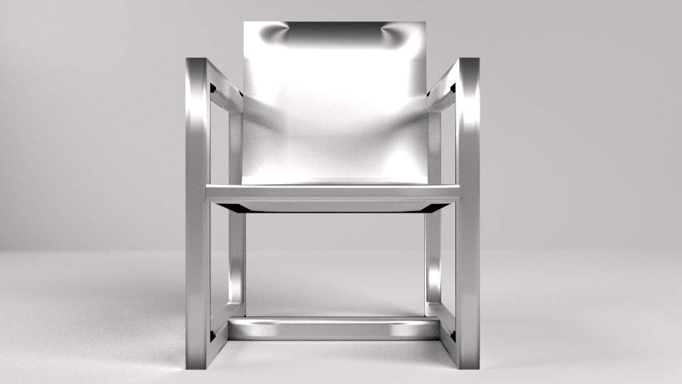 Steel Chair Cube - 3D Model by fikreezakwan