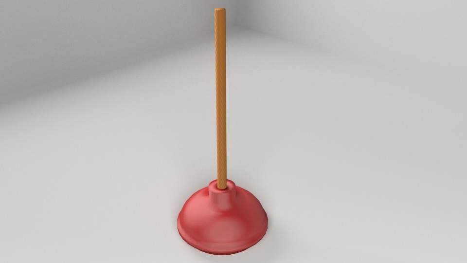 Toilet Plunger - 3D Model by fikreezakwan