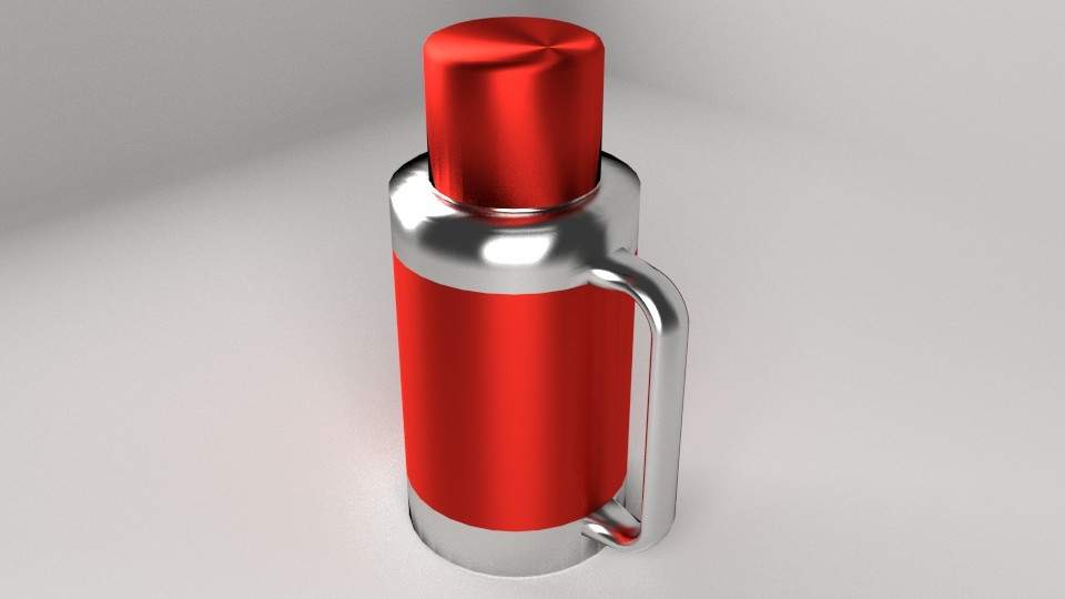 Vacuum Flask 4 - 3D Model by fikreezakwan