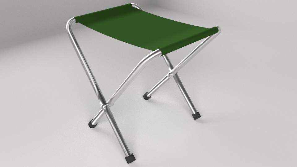 X-Shape Chair 3 3D Model by fikreezakwan