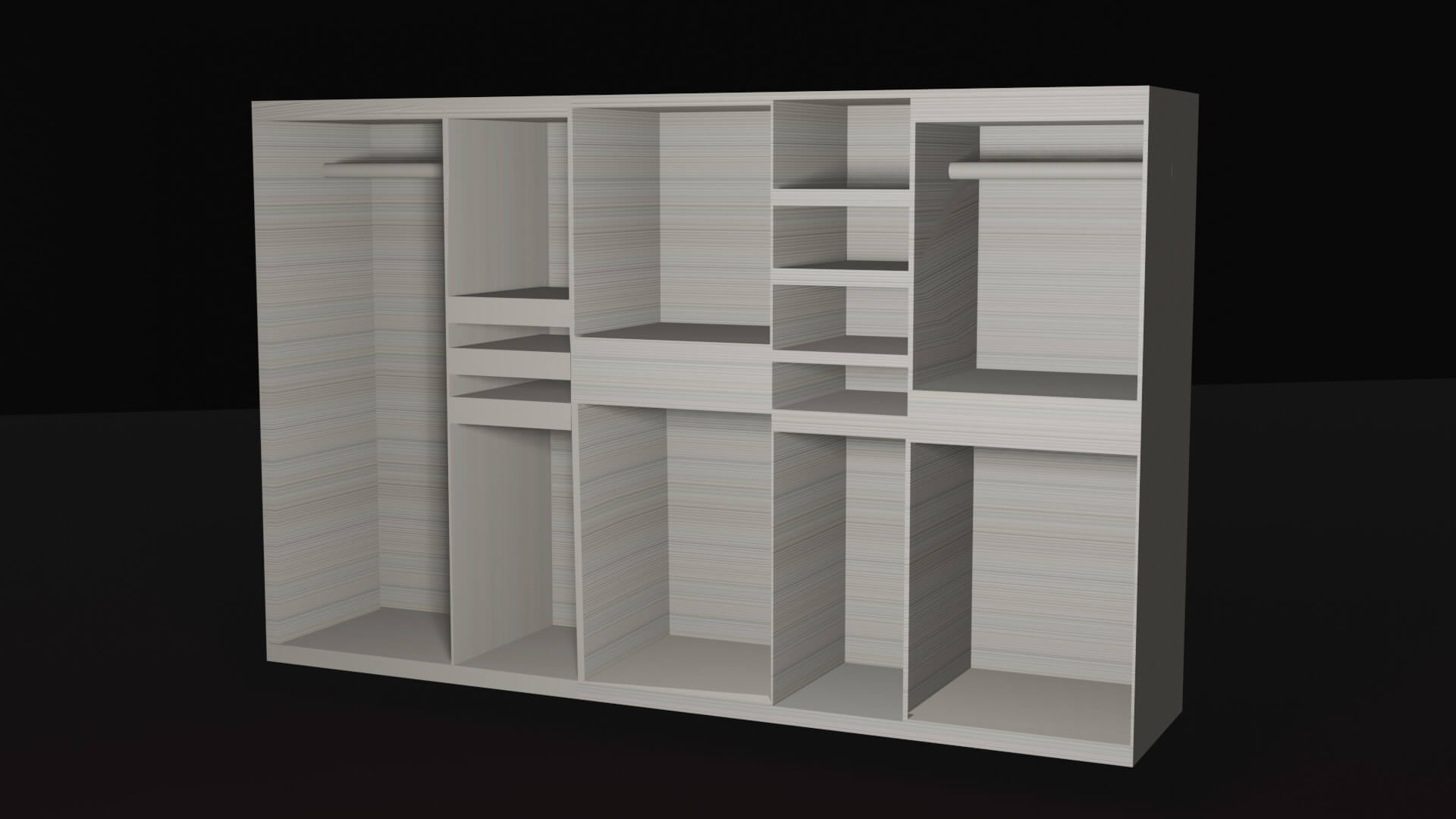 Multi-Layered-Level Cupboard (Almari Pelbagai Guna) 3D Model by fikrizarif