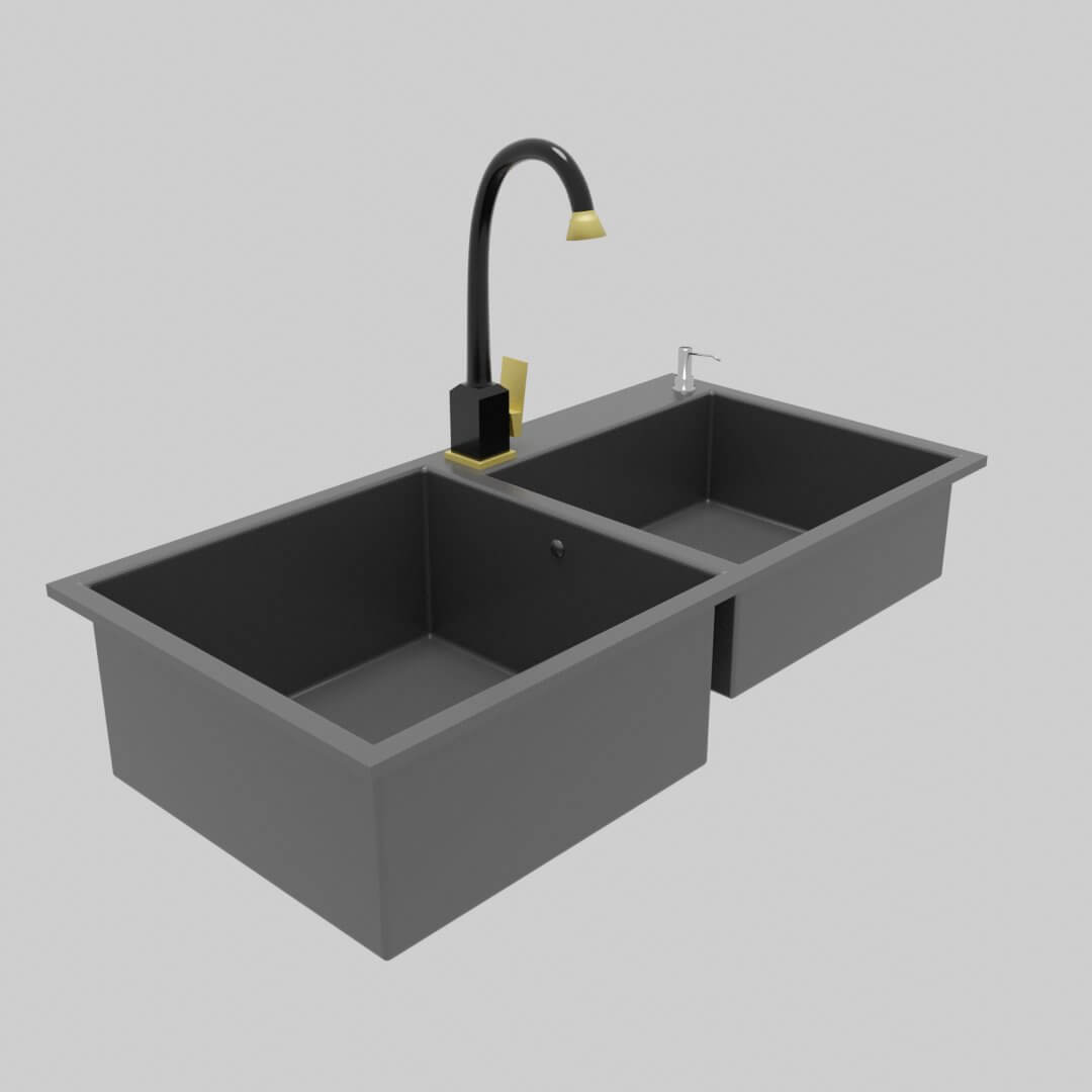 Modern Sink - 3D Model by Filip Dragon
