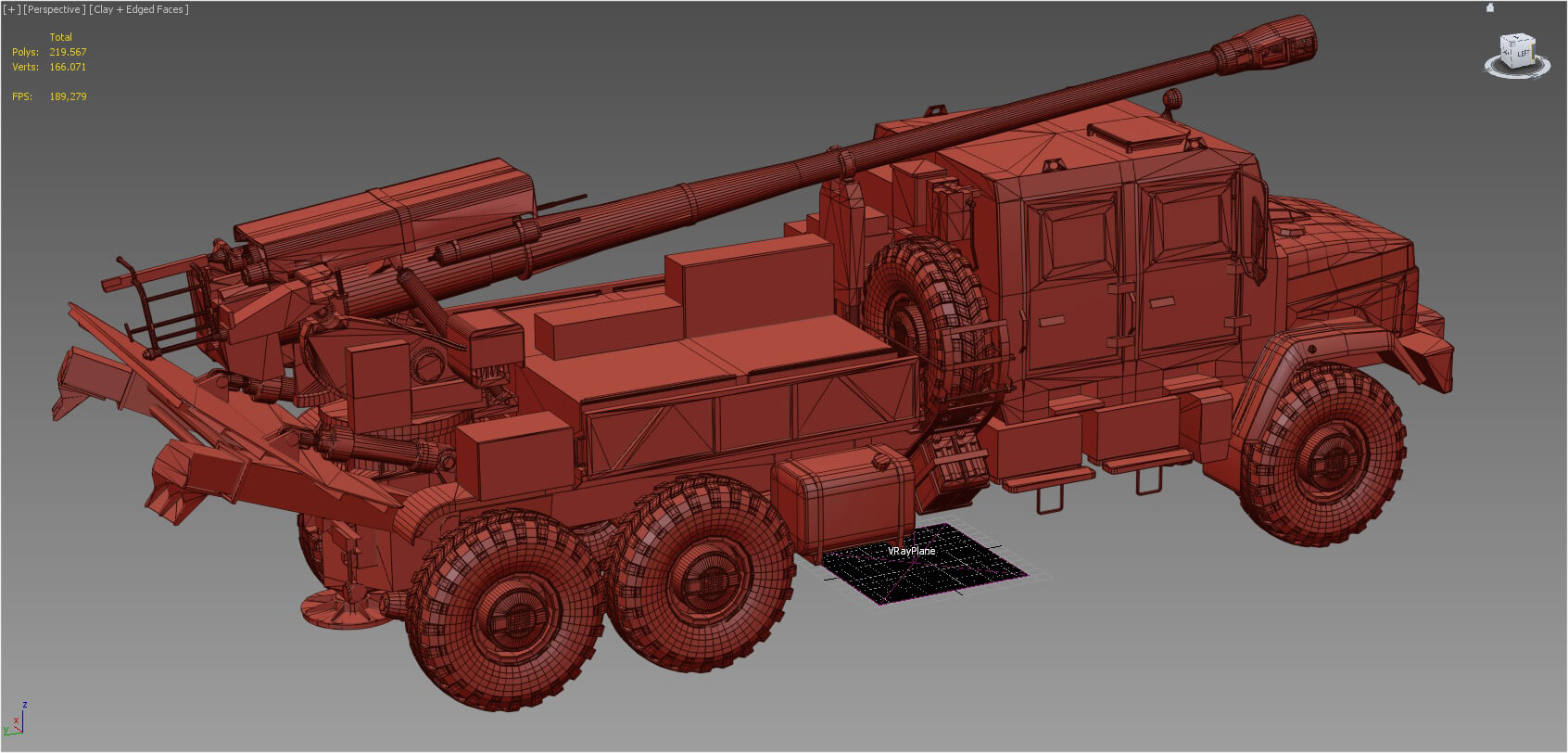 2S22 Bohdana 155mm - 3D Model by FiniasK